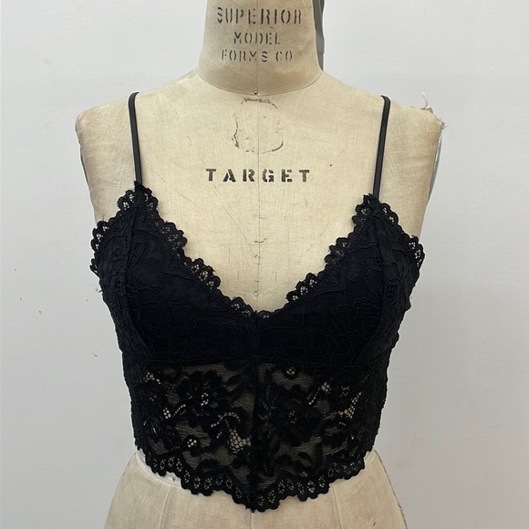 Zara | Tops | Zara Stretch Lace Cami | Poshmark